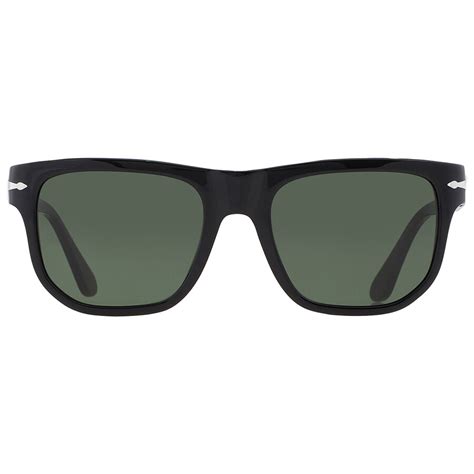 Persol Green Square Unisex Sunglasses Po3306s 95 31 55 8056597744980