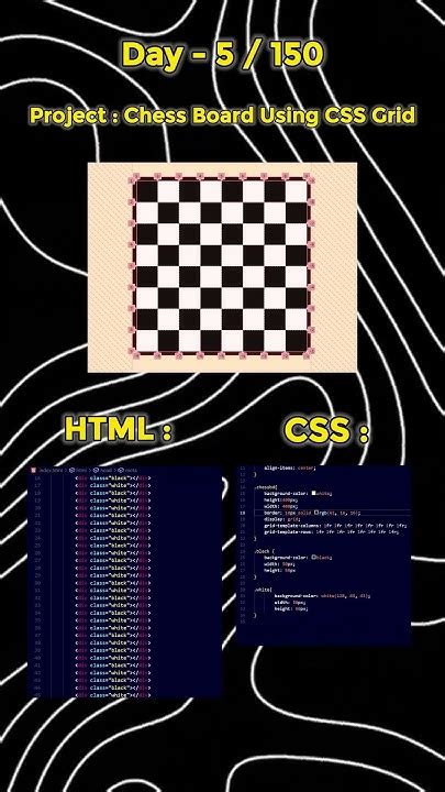 Chess Board Html Css Javascript Javascript Python Coder