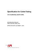 Specification For Coiled Tubing U S Customary And