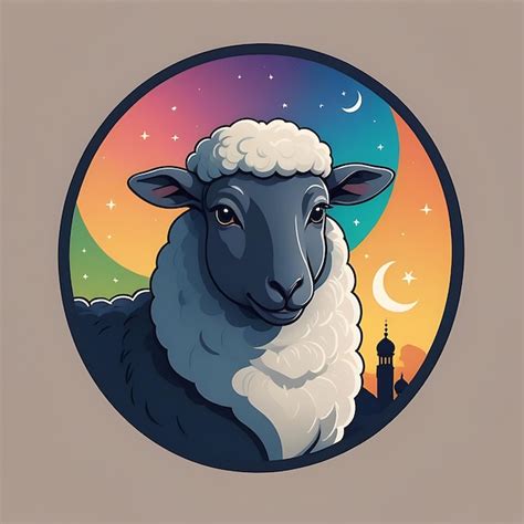 Premium Ai Image Eid Sheep Logo