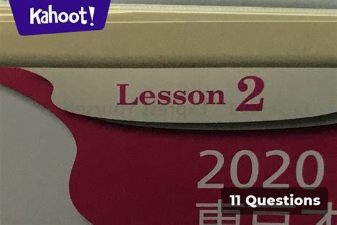 Lesson 2 Puzzle Kahoot Quiz