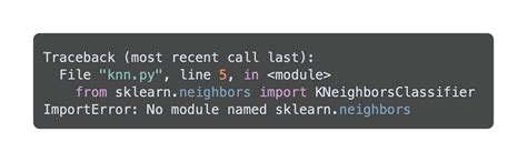 importerror no module named sklearn neighbors by joseph medium