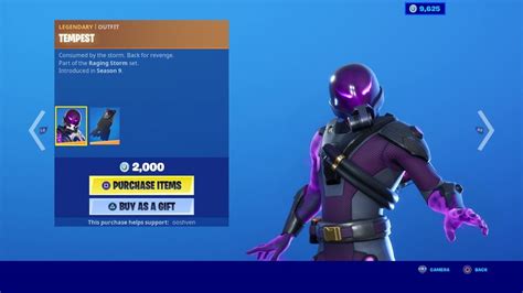 Tempest Skin New Fortnite Item Shop Update Live May 6 2020 Fortnite
