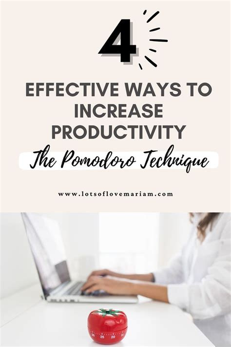 The Pomodoro Technique Step By Step Guide To Increasing Productivity Pomodoro Technique