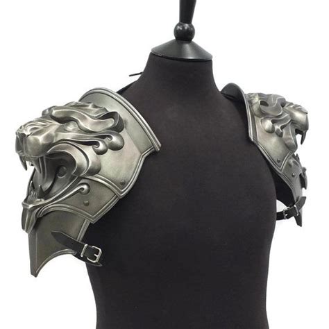 Larp Armor Fantasy Lion Head Pauldrons Cosplay Armor Etsy Artofit