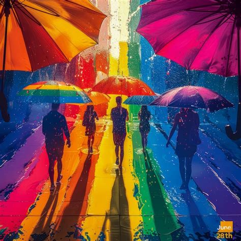 Premium Photo Illustration Of A Colorful Poster Announcing The Lgbtq