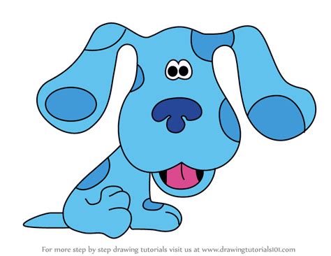 How To Draw Blue From Blues Clues Blues Clues Step By Step