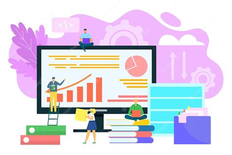 Premium Vector Database Concept Big Data Architecture Data Technology And Business Analytics