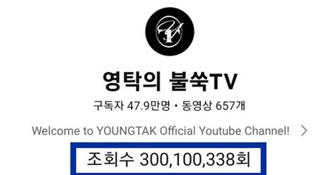 영탁 공식 유튜브 ‘영탁의 불쑥tv 3억뷰 돌파