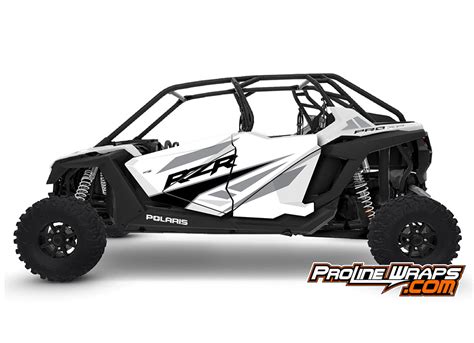 2022 Polaris Rzr Pro Xp 4 White Lightning Factory Aluminum Doors Gra Proline Wraps