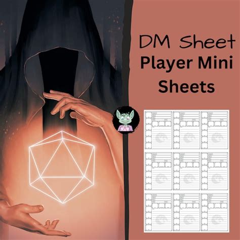 Dandd Dungeon Master Cheat Sheet Etsy