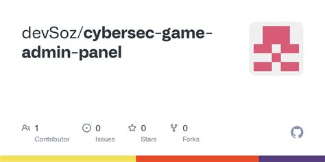 Github Devsoz Cybersec Game Admin Panel