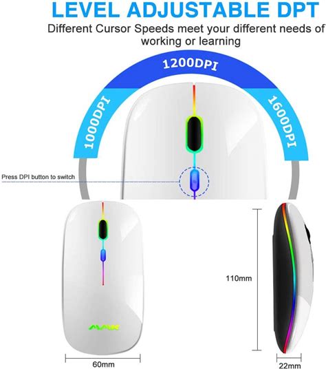 Wireless Rechargeable Bluetooth Mouse Mermaidcrna