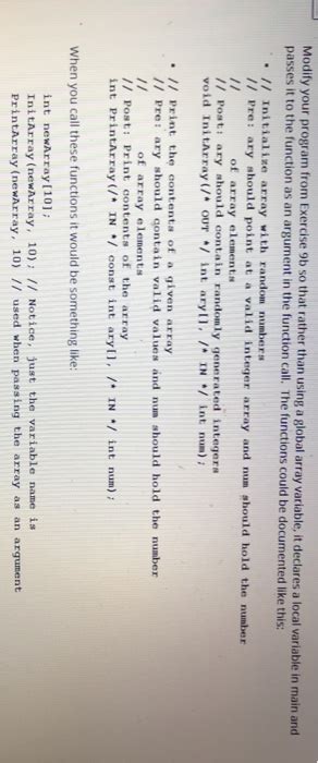Solved Modify Your Program From Exercise 9b So That Rather