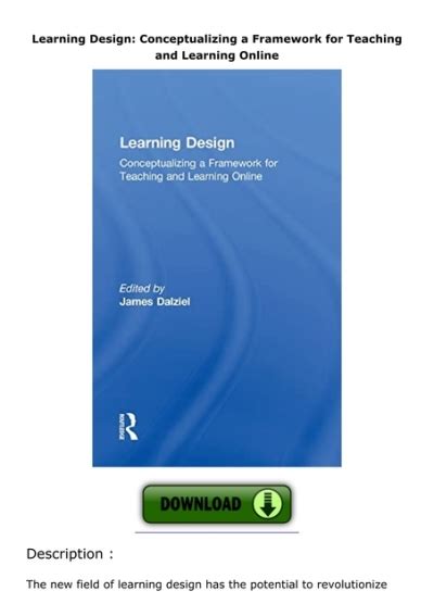 Downloadpdf Learning Design Conceptualizing A Framework For Teaching And Learning Online