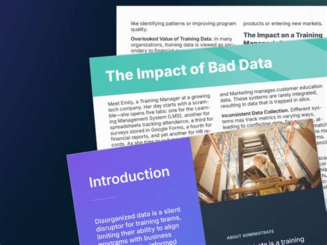 simplify training data administrate