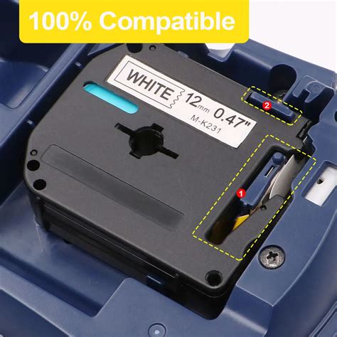 Pcs Compatible Brother P Touch M Tape M M M M M Label Tape For Brother P Touch