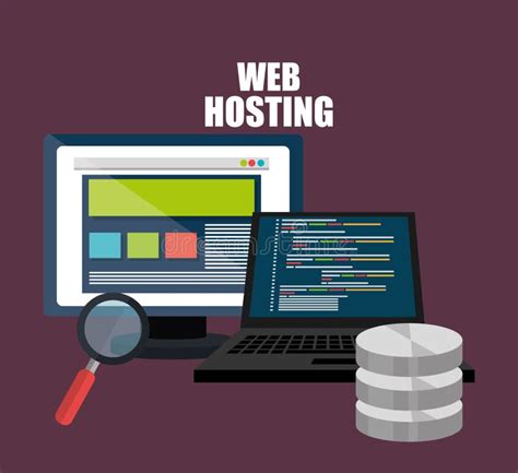 Web Hosting And Design Stock Illustration Illustration Of Hardware