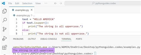 How To Check If A String Is All Uppercase In Python
