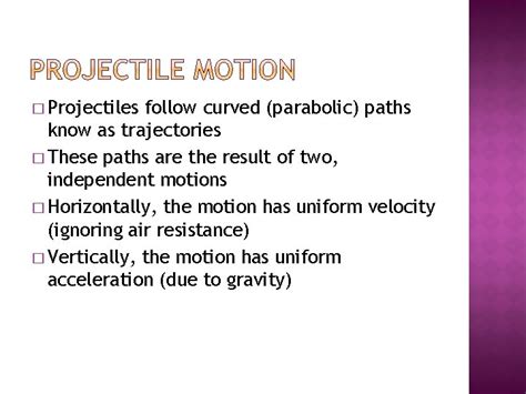 B 2 2 Projectiles Follow Curved Parabolic Paths