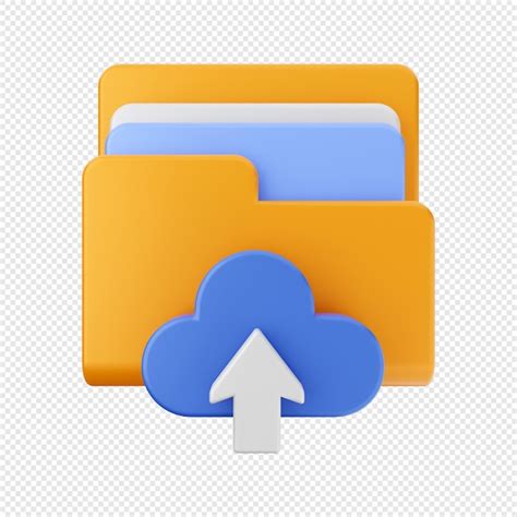 Premium Psd 3d Folder Data File Storage Icon Illustration