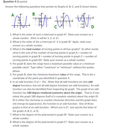 Solved Question Points Answer The Following Questions Chegg Com