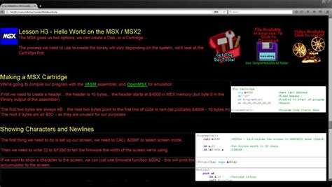 Hello World On The Msx Msx2 Simple Z80 Assembly For Beginners Hello World On The Msx Msx2 Simple Z80 Assembly For Beginners