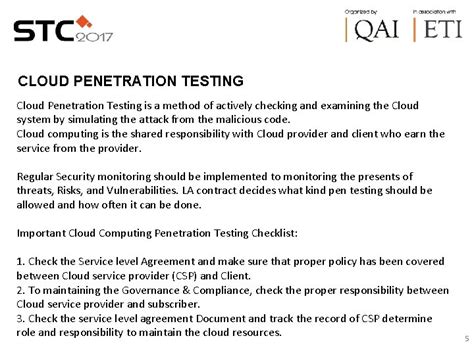 Cloud Penetration And Load Testing Best Practices Avantika