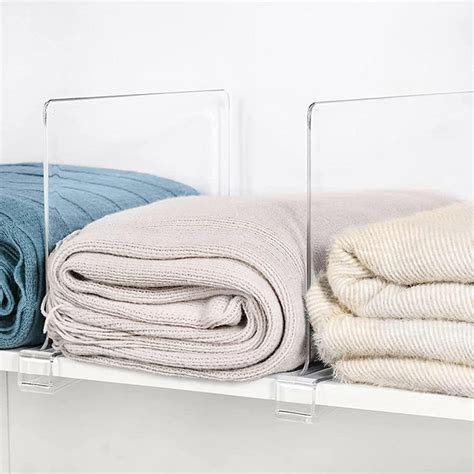 Badu Bg 1 бр Акрилни разделители на рафтове Разделител на рафтове за шкафове с дървени рафтове