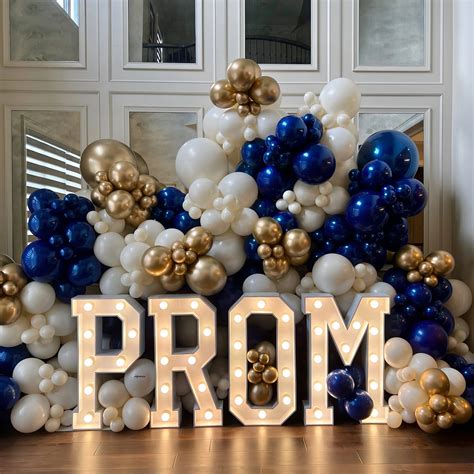 Prom Marquee Letter Installation 14ft Luxury Balloon Backdro Weballoonz