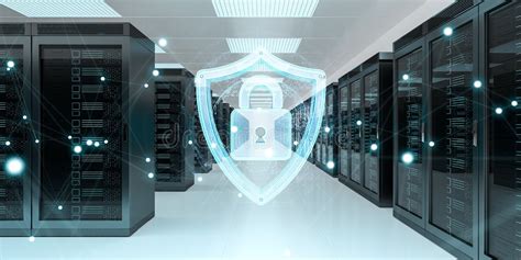 Firewall Activated On Server Room Data Center 3d Rendering Stock Illustration Illustration Of