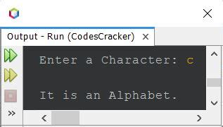 Java Program To Check Alphabet