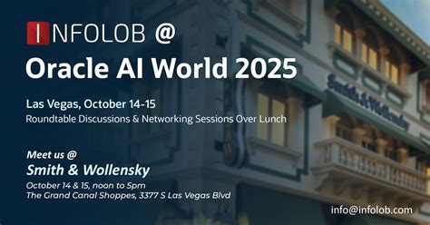 Infolob Oracle Ai World 2025 Infolob Global
