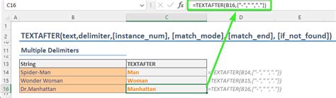 Excel Textafter Function