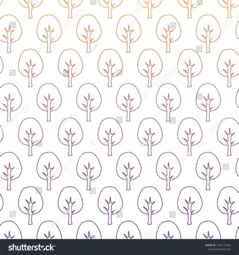 Trees Pattern Design Stock Vector Royalty Free 1094174948 Shutterstock