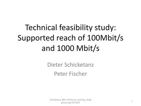 Pdf Technical Feasibility Study Supported Reach Of 100mbits
