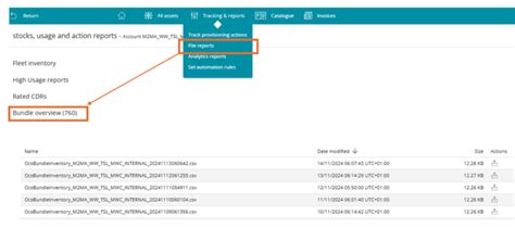 bundle inventory report docs transateldocs transatel