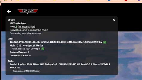 Transcoding Fails Playback Stops Generalwindows Emby Community