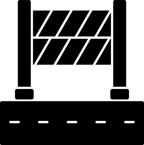 Road Block Vector Icon Design Vector Art At Vecteezy