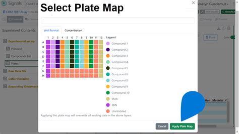 Signals Notebook Create A Plate From A Saved Plate Map In Signals