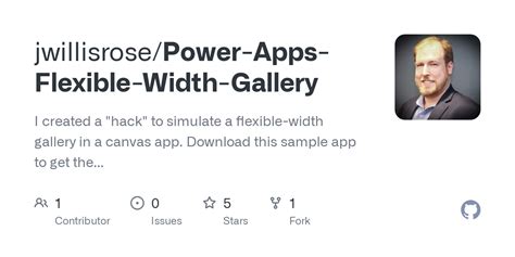 Github Jwillisrosepower Apps Flexible Width Gallery I Created A