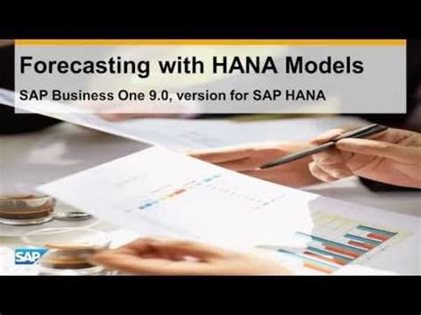 Forecasting With HANA Models On SAP Business One Version For SAP HANA Sap Hana Business