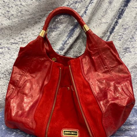 Jimmy Choo Womens Zipper Handbag