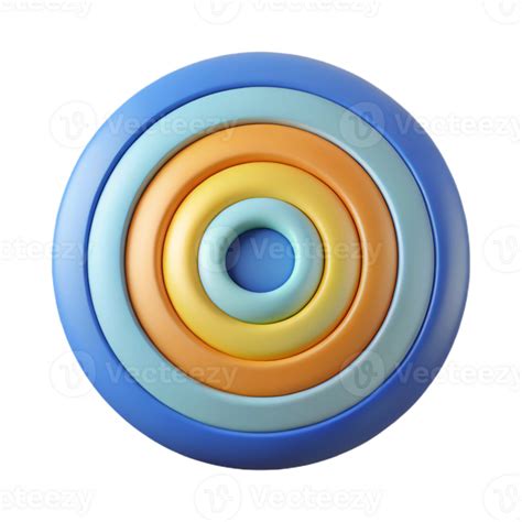 Majestic Unforgettable Geometric Scalable Pattern Of Concentric Circles Flat Color Single