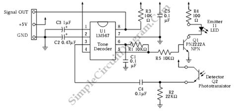 Infrared Ir Proximity Detector Simple Circuit Diagram
