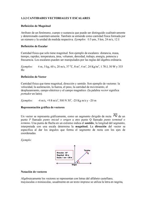 1 3 2 Cantidades Vectoriales Y Escalares 1 CANTIDADES VECTORIALES Y