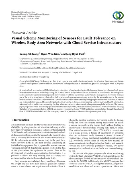 Pdf Visual Scheme Monitoring Of Sensors For Fault Tolerance On