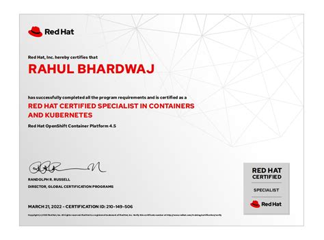 Redhat Container Kubernetes Ex180 Podman Openshift Rahul