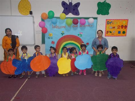 A Special Assembly On “rainbow Colours” Vydehi School