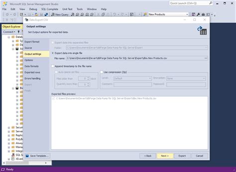 How To Export SQL Server Data To CSV